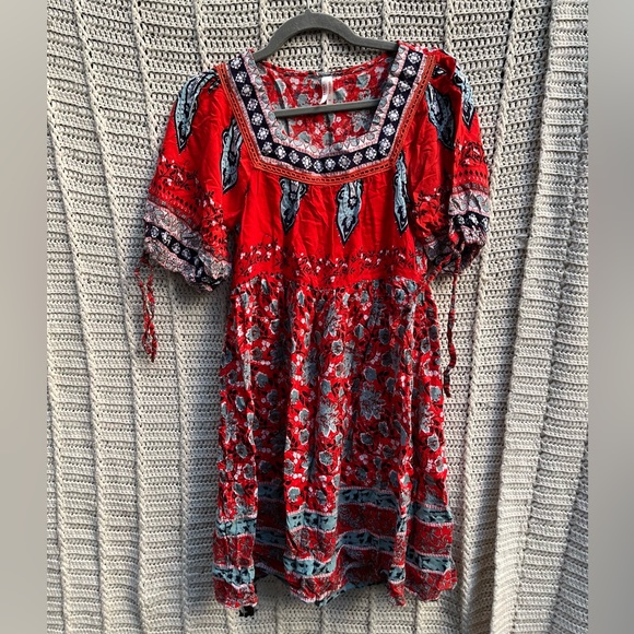 True Destiny | Dresses | Womens Red Pattern Dress | Poshmark